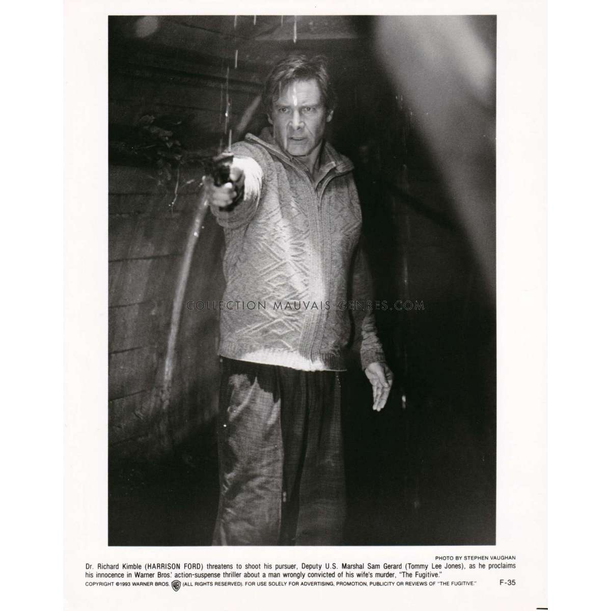 Photo argentique américaine de LE FUGITIF - 20x25 cm. F-35