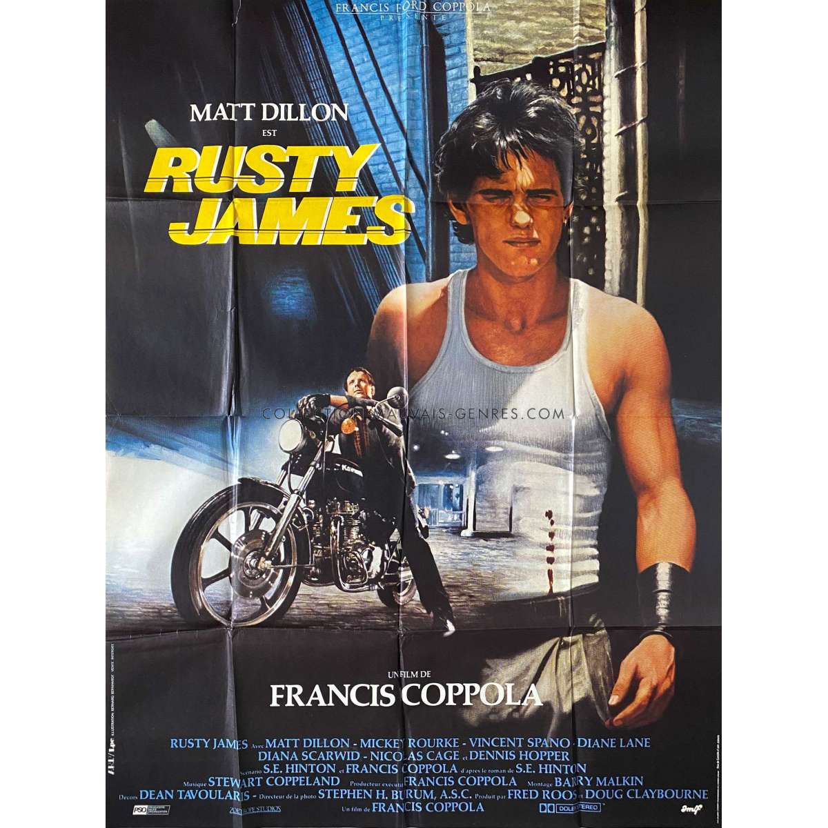 RUMBLE FISH French Movie Poster - 47x63 in. - 1983