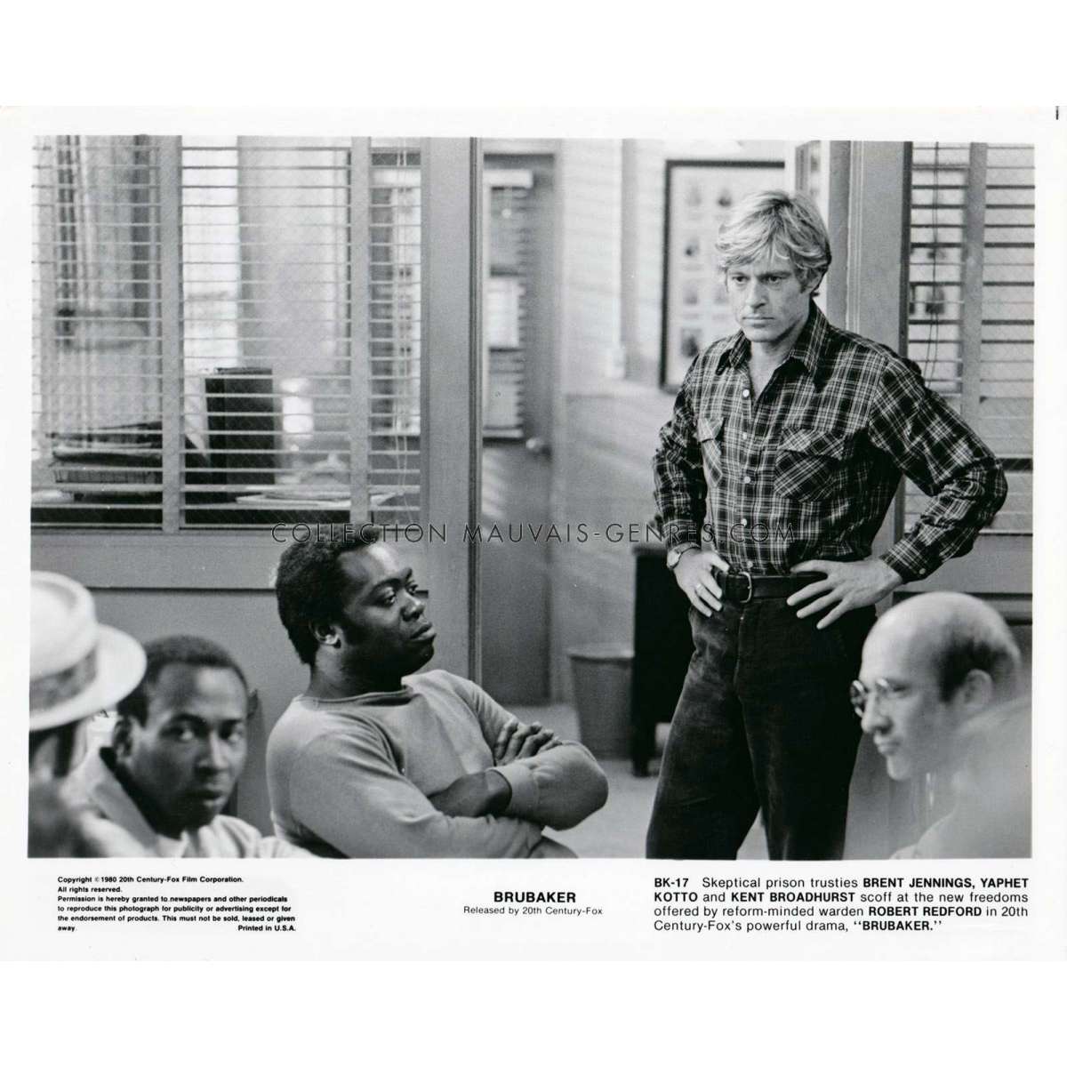 BRUBAKER U.S. Movie Still - 8x10 in. - 1980 BK-17