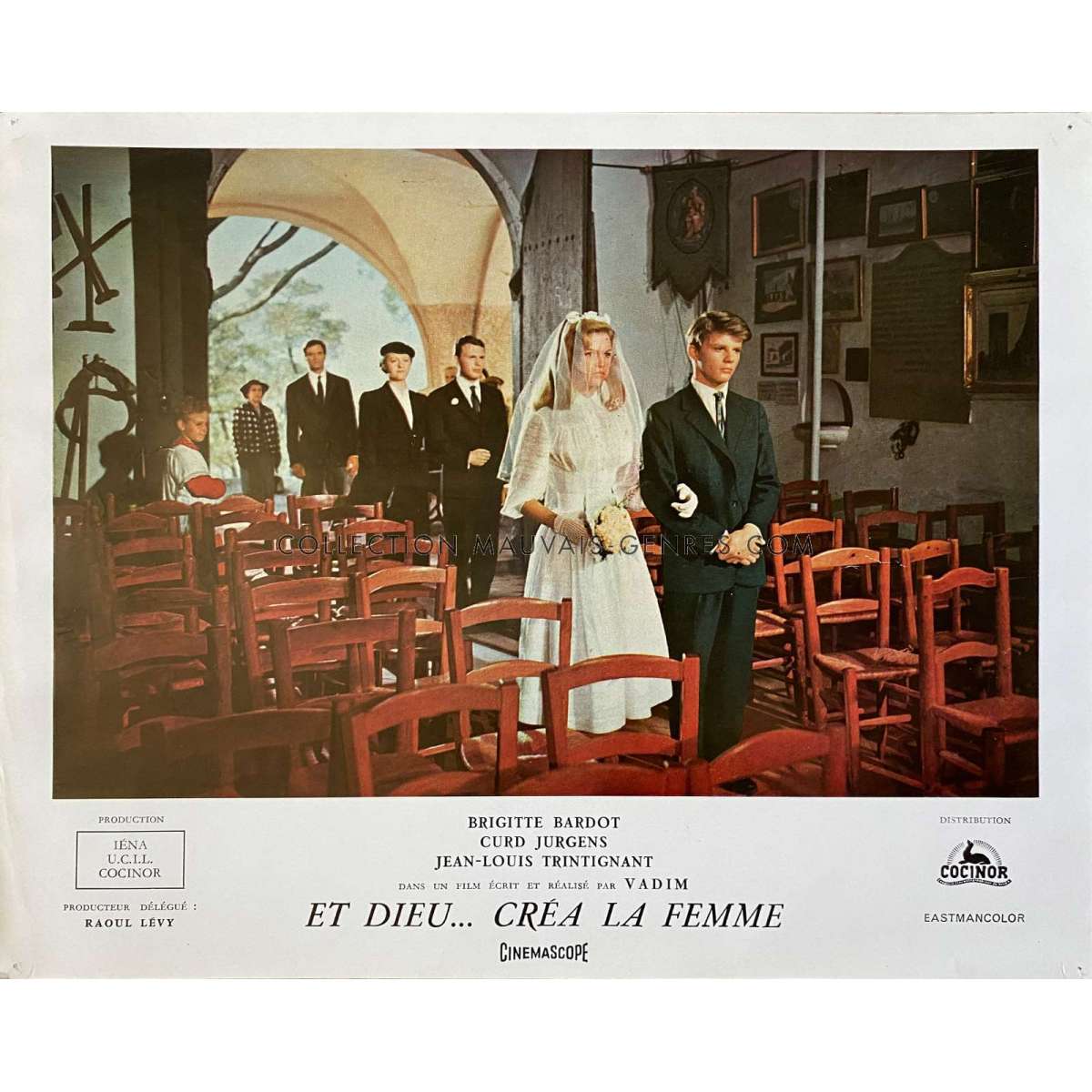 And God Created Woman French Lobby Cards 10x12 In 1956 N08