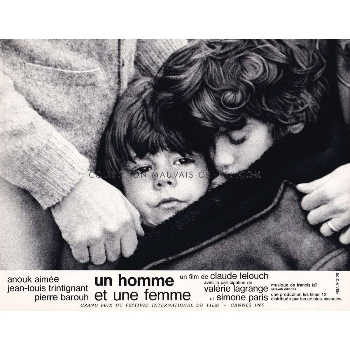 Photo d'exploitation française de UN HOMME ET UNE FEMME - 21x30 cm. N18