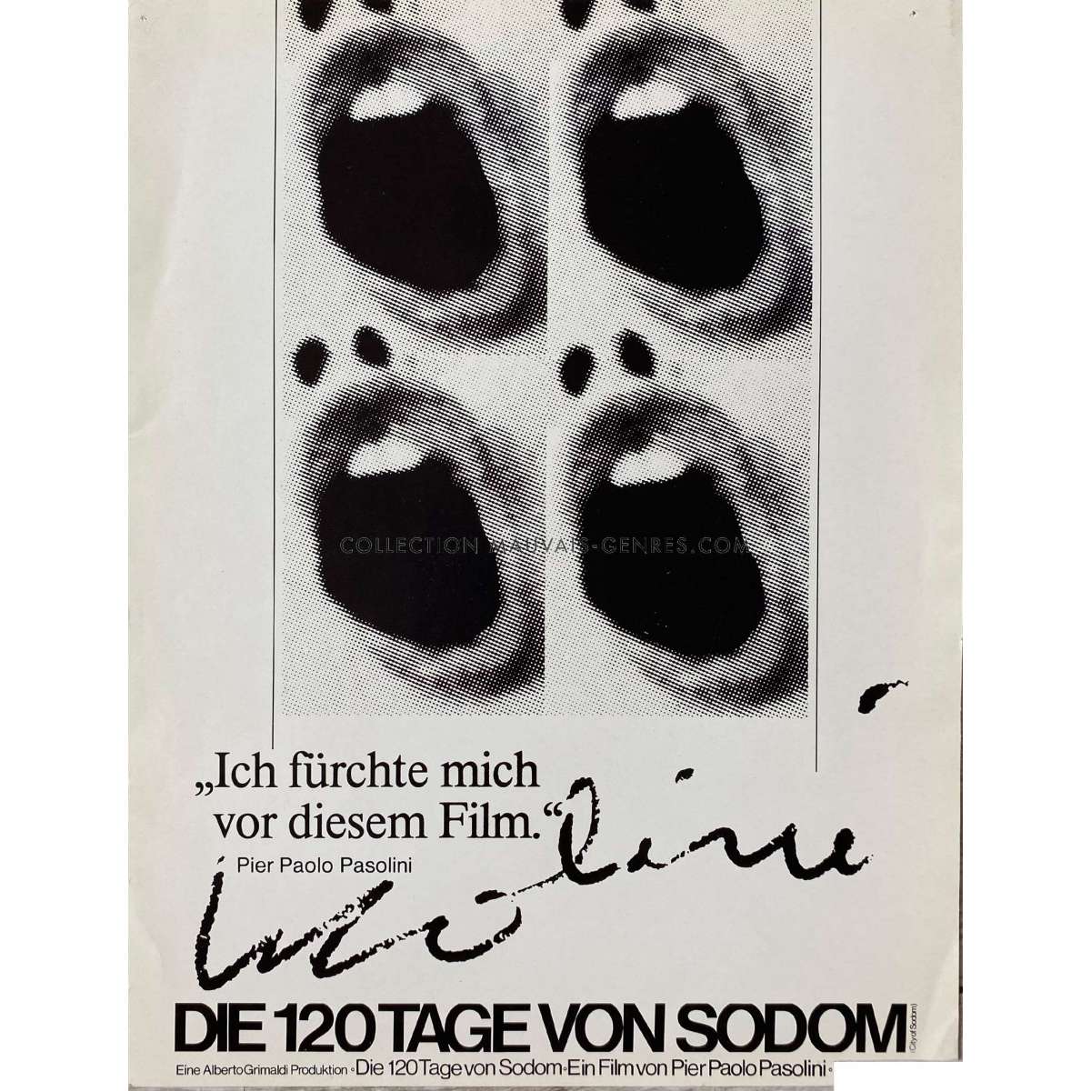 SALO OR THE 120 DAYS OF SODOM German Lobby Card - 9x12 in. - 1975 N06