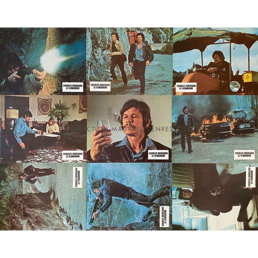 THE MECHANIC French Lobby Cards - 9x12 in. - 1972 x9 - set A.