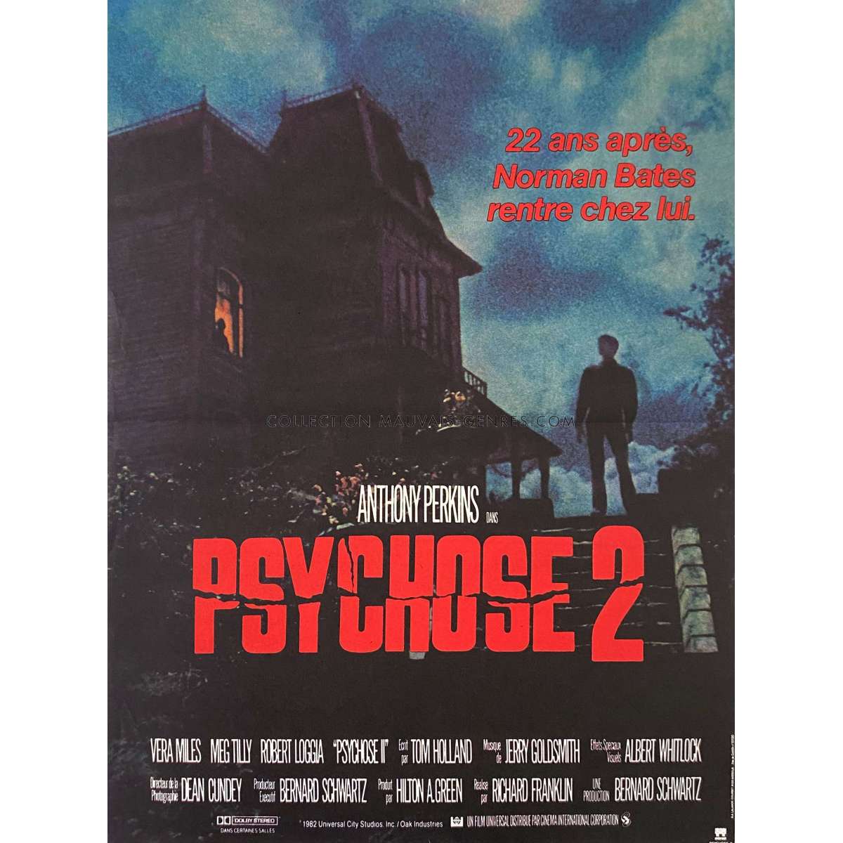 Affiche de film française de PSYCHOSE 2 - 40x54 cm.