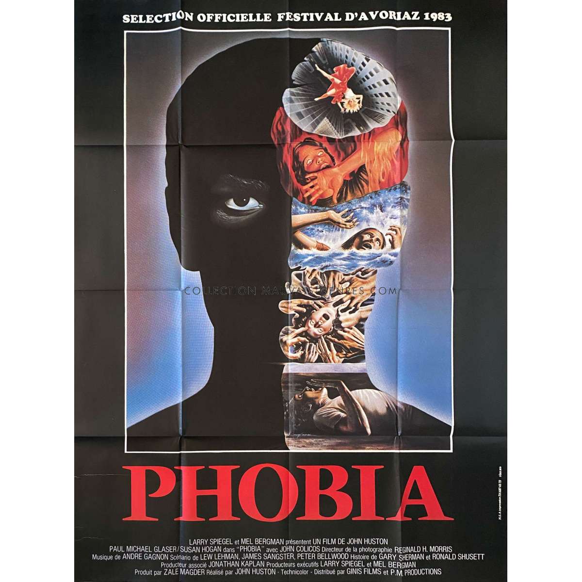 PHOBIA French Movie Poster - 47x63 in. - 1980
