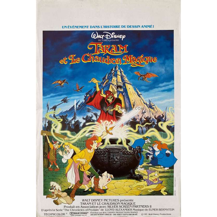 Affiche de film française de TARAM ET LE CHAUDRON MAGIQUE - 40x60 cm.