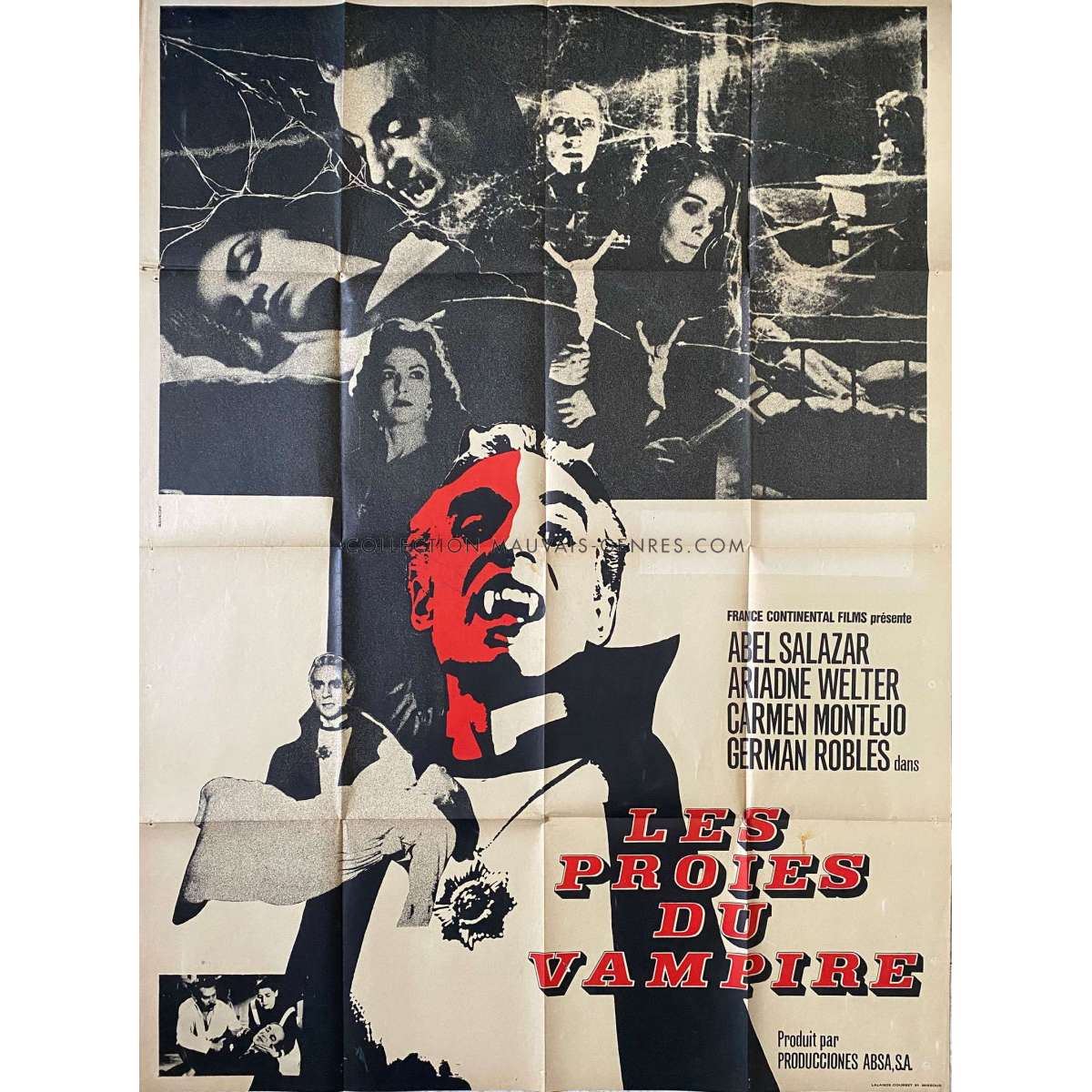 EL VAMPIRO French Movie Poster - 47x63 in. - 1957