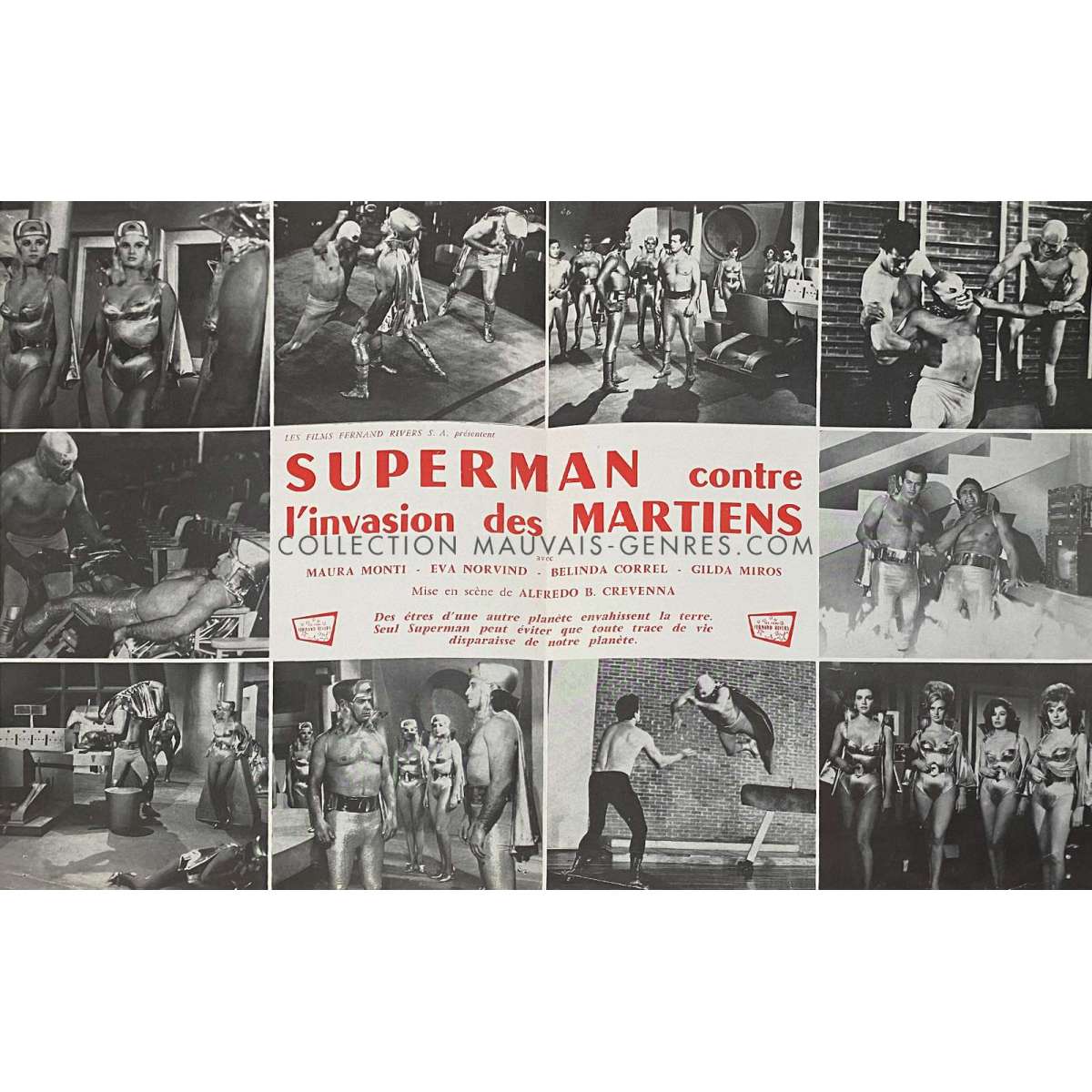 SANTO VS THE MARTIAN INVASION French Herald/Trade Ad 4p - 10x12 in. - 1967