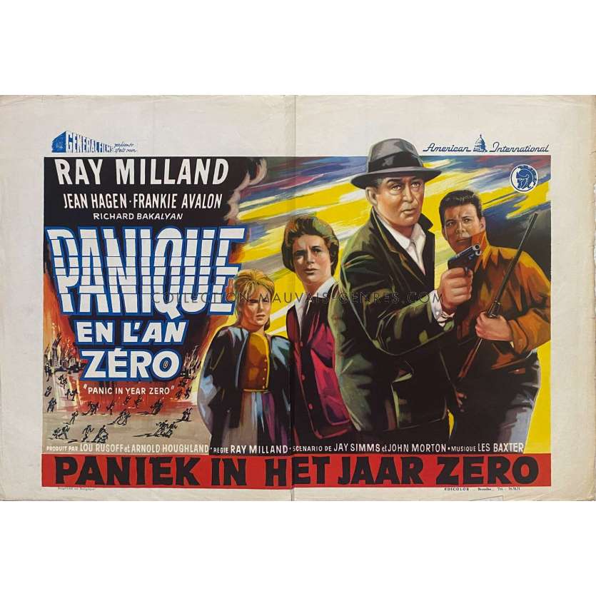 Affiche de film belge de PANIQUE ANNEE ZERO - 35x55 cm.