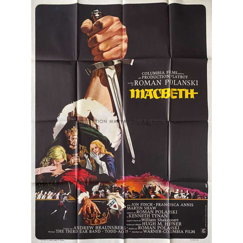 Affiche de film française de MACBETH - 120x160 cm.