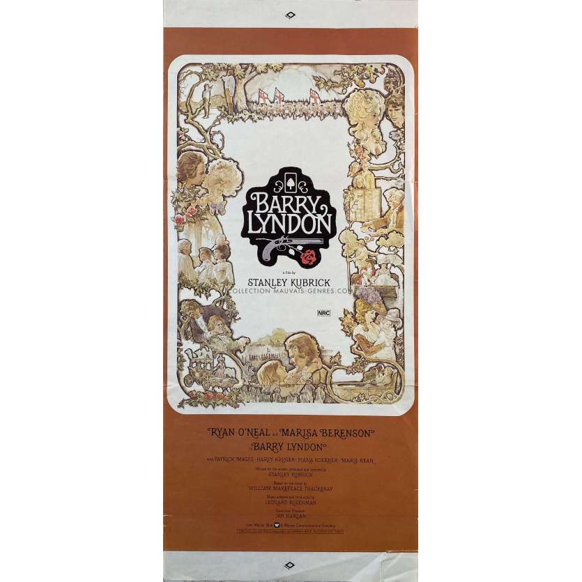 Affiche de film australienne de BARRY LYNDON - 33x78 cm.