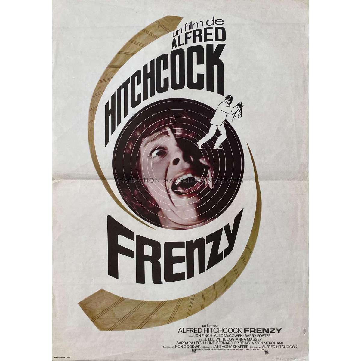 FRENZY French Movie Poster - 15x21 in. - 1972