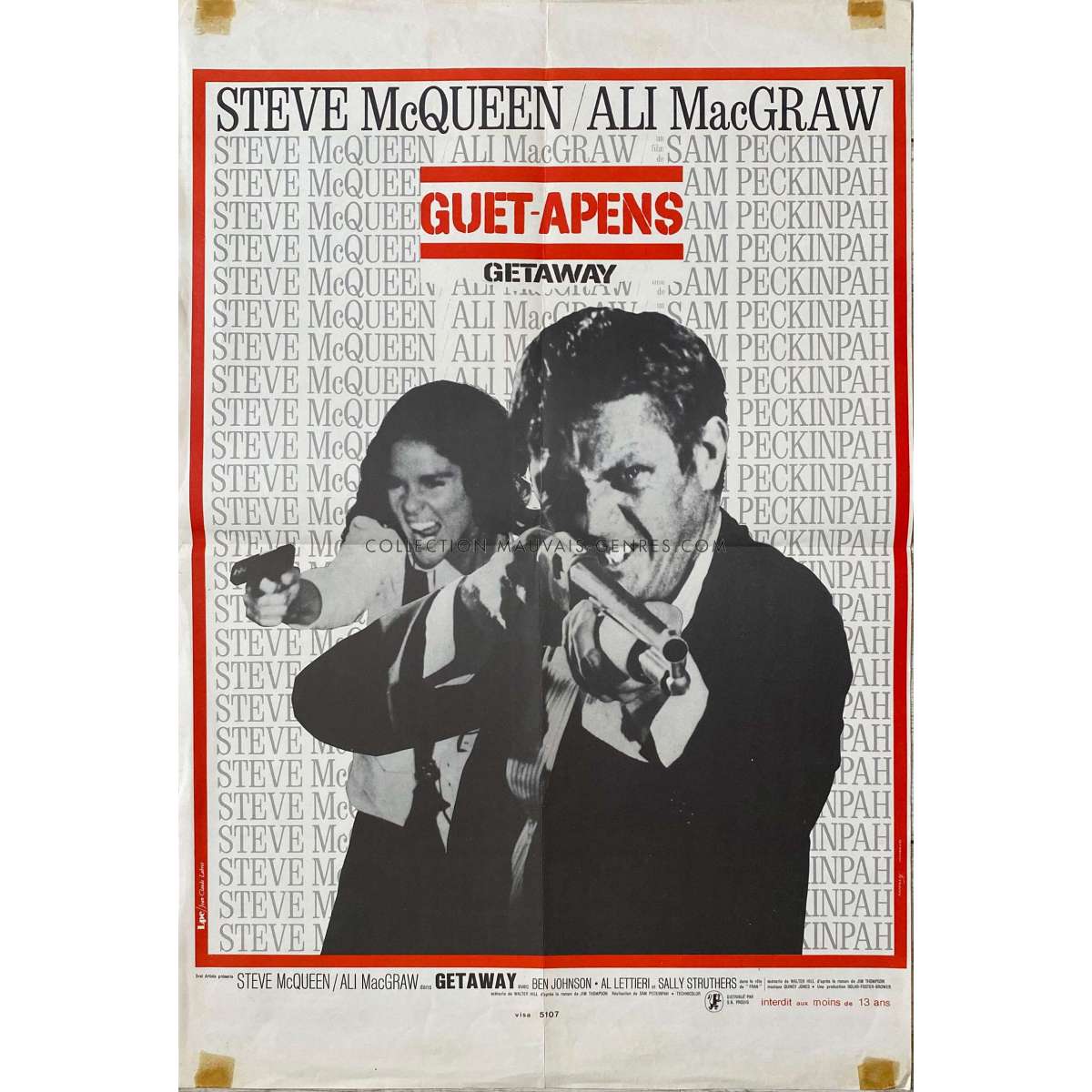 Affiche de cinéma française de GUET-APENS - 40x54 cm.