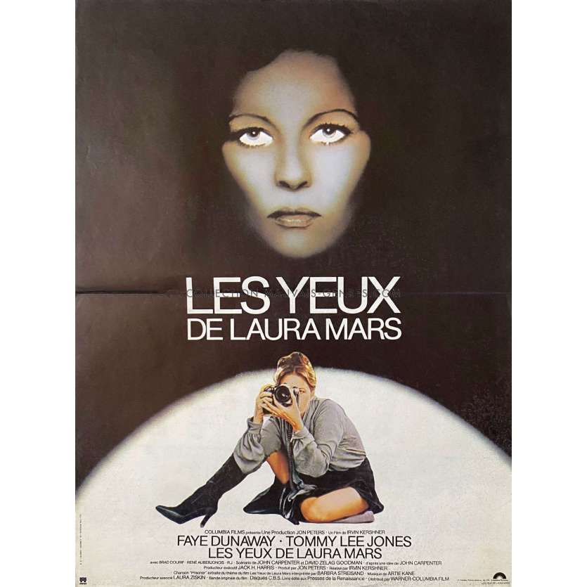 Affiche de cinéma française de LES YEUX DE LAURA MARS - 40x54 cm.