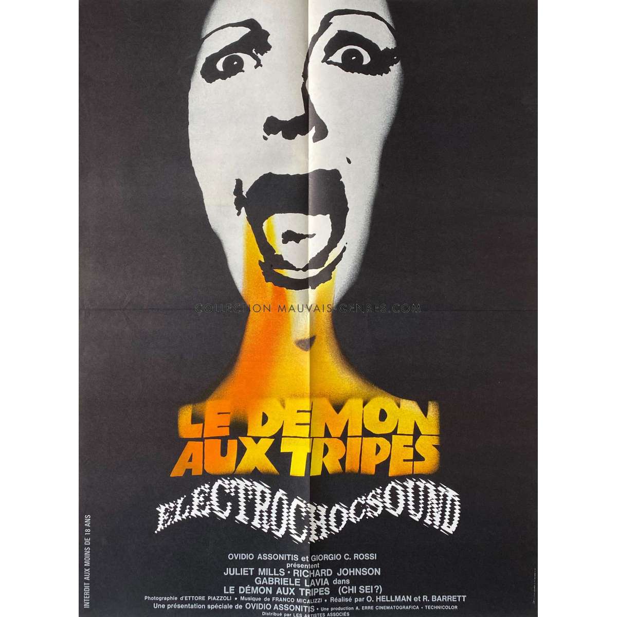 Affiche de cinéma française de LE DEMON AUX TRIPES - 60x80 cm.