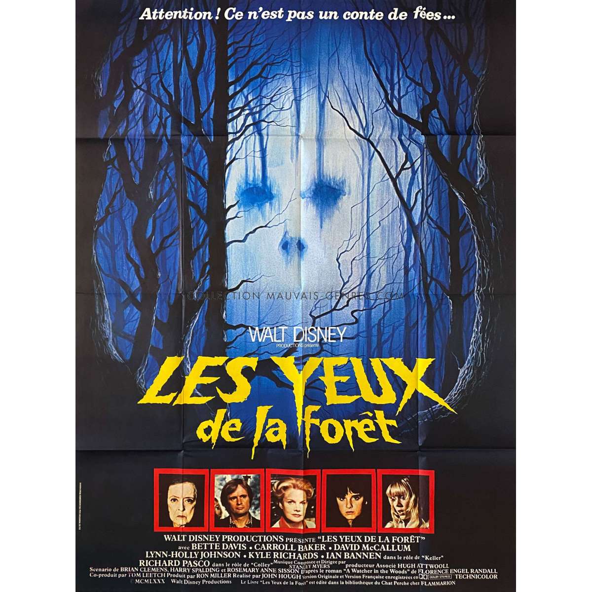 THE WATCHER IN THE WOODS French Movie Poster - 47x63 in. - 1980