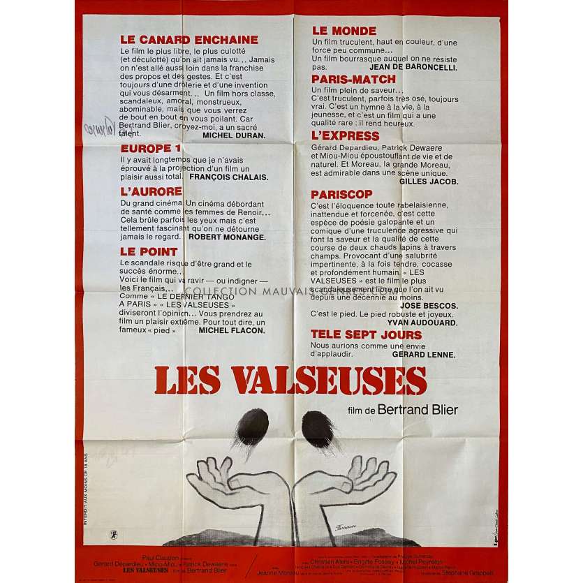 GOING PLACES French Movie Poster Reviews style. - 47x63 in. - 1974