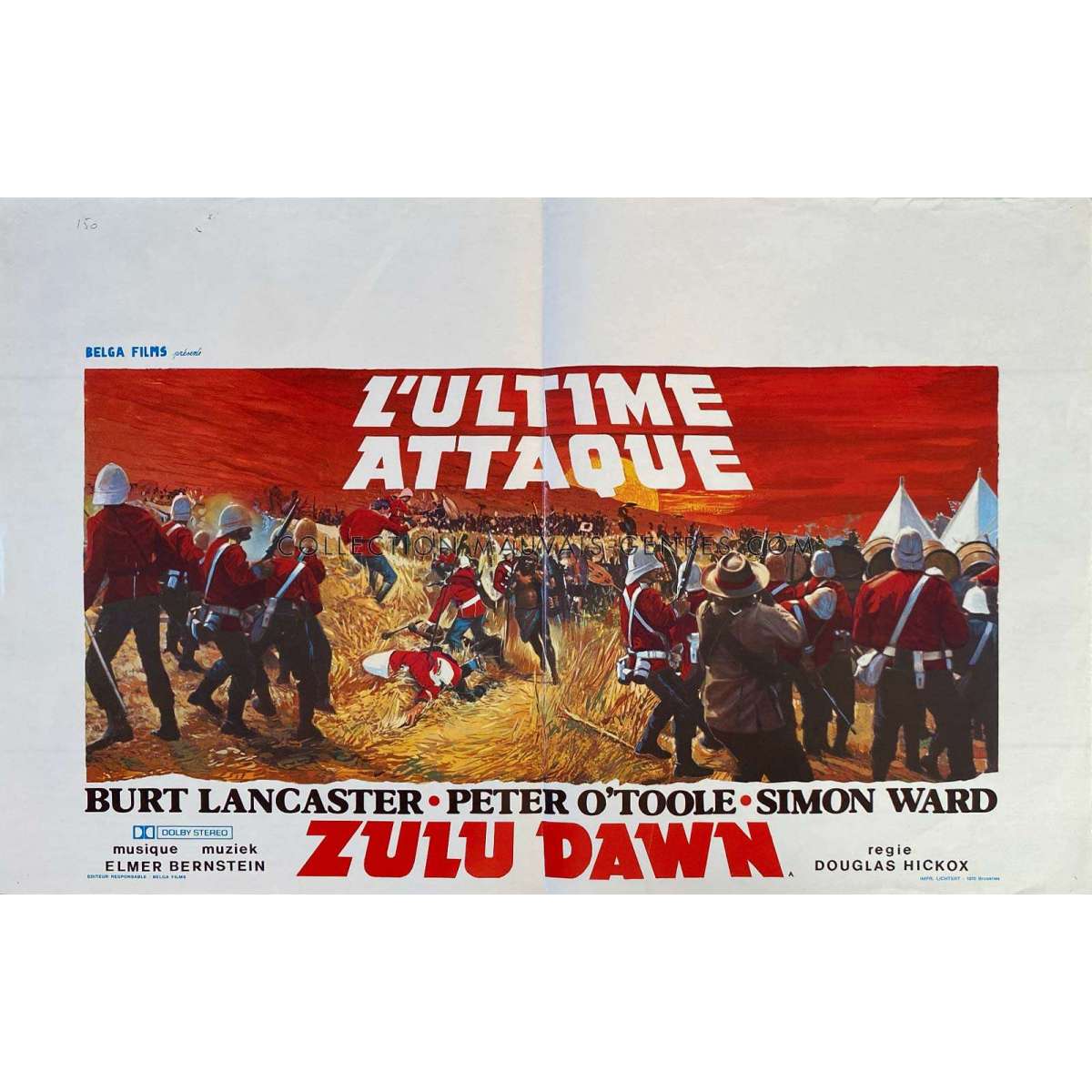 ZULU DAWN Movie Poster (14x21 in. - 1979 - Belgium)