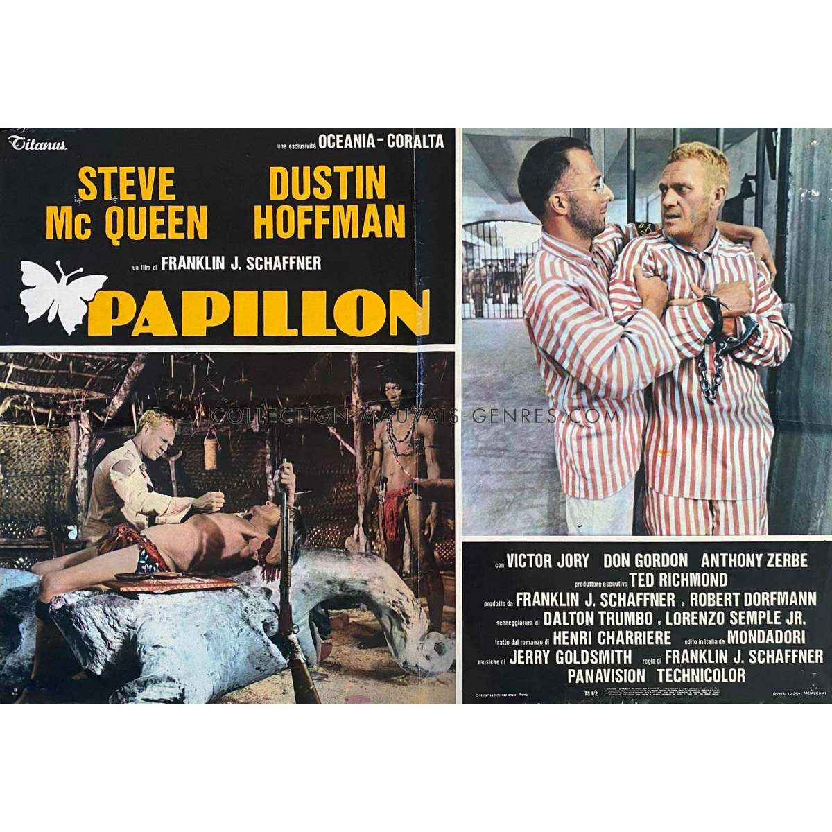 PAPILLON Movie Poster (18x26 in. - 1973 - Italia)
