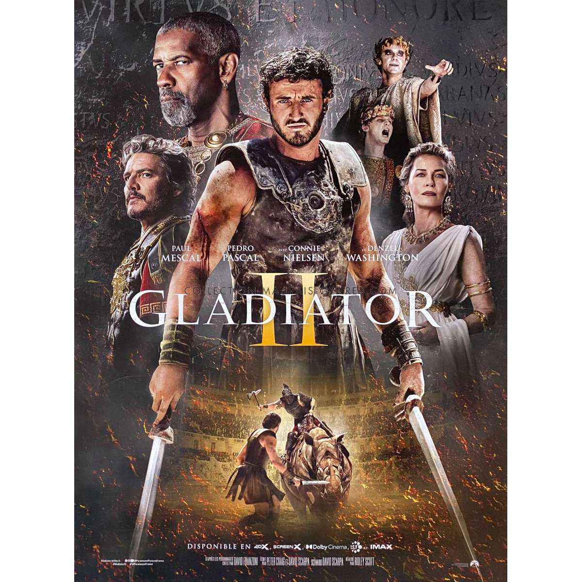 Affiche de cinéma GLADIATOR II - (40x54 cm. - 2024 - France)