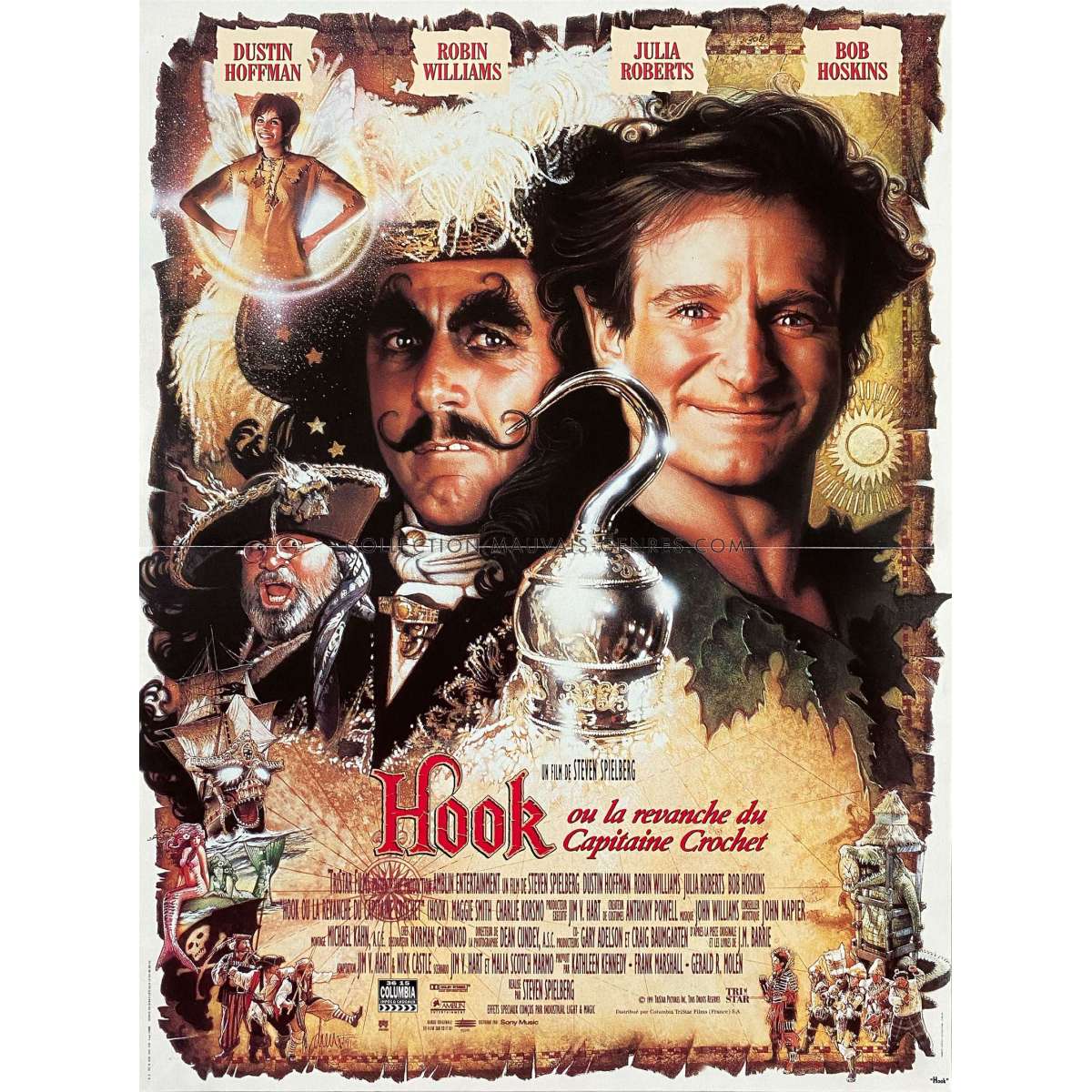 Affiche de cinéma HOOK - (40x54 cm. - 1991 - France)