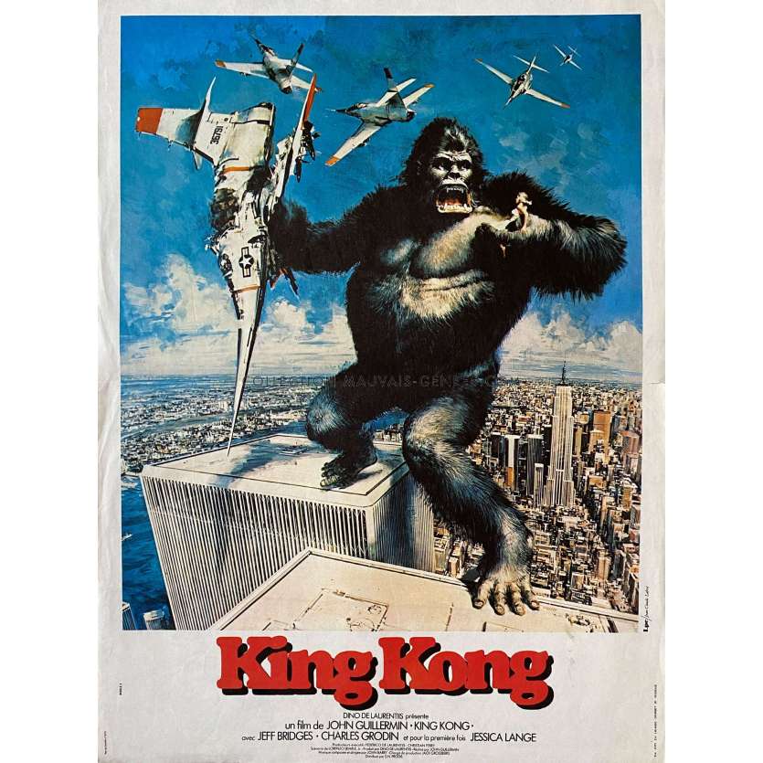 KING KONG Movie Poster (15x21 in. - 1976 - France)