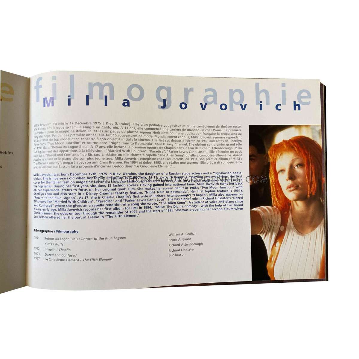 Dossier de presse LE 5E ELEMENT - 40p. (21x30 cm. - 1997 - France)