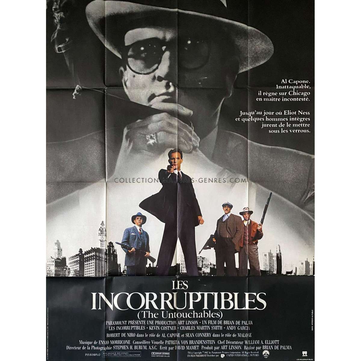 THE UNTOUCHABLES Movie Poster (47x63 in. - 1987 - France)