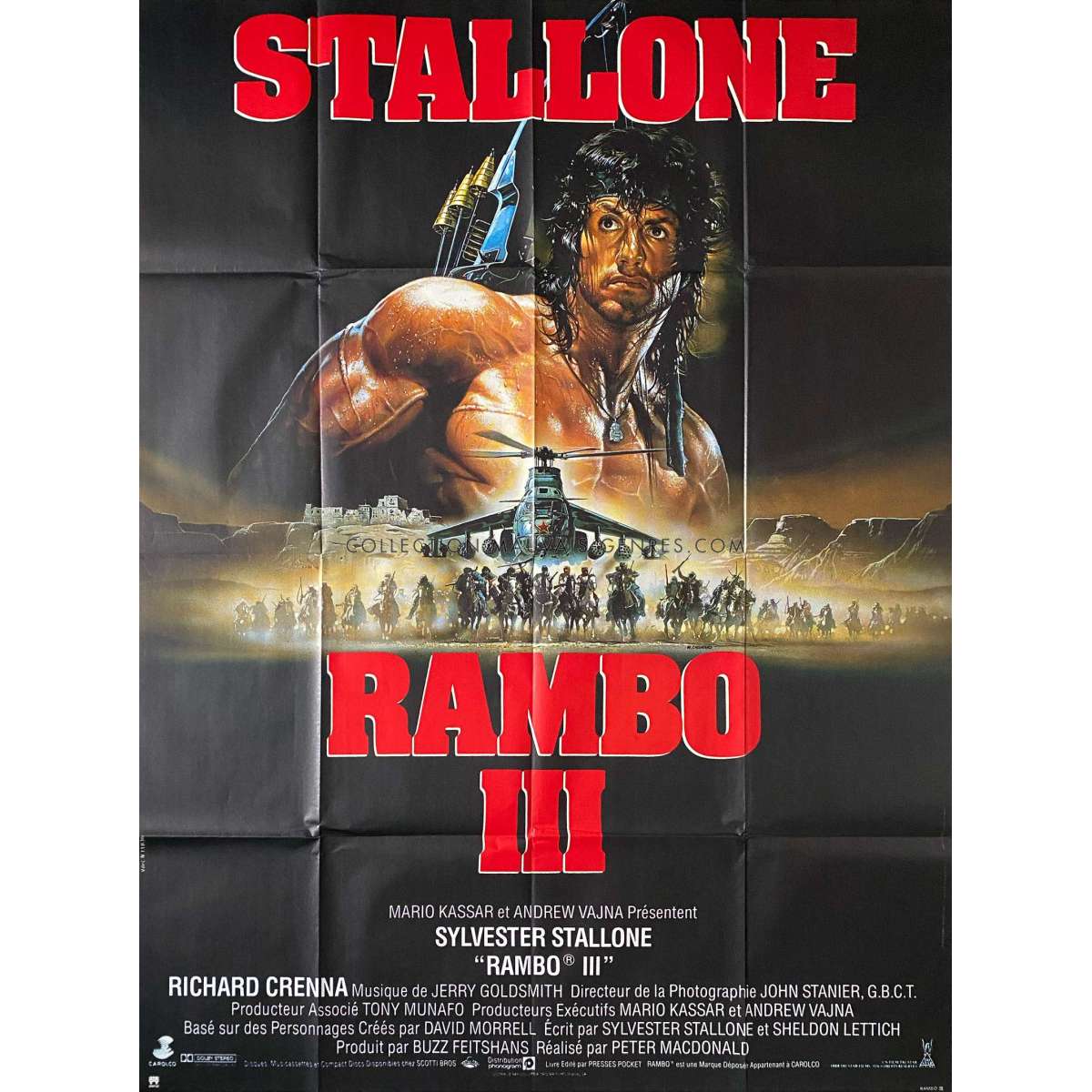RAMBO III Movie Poster (47x63 in. - 1988 - France)
