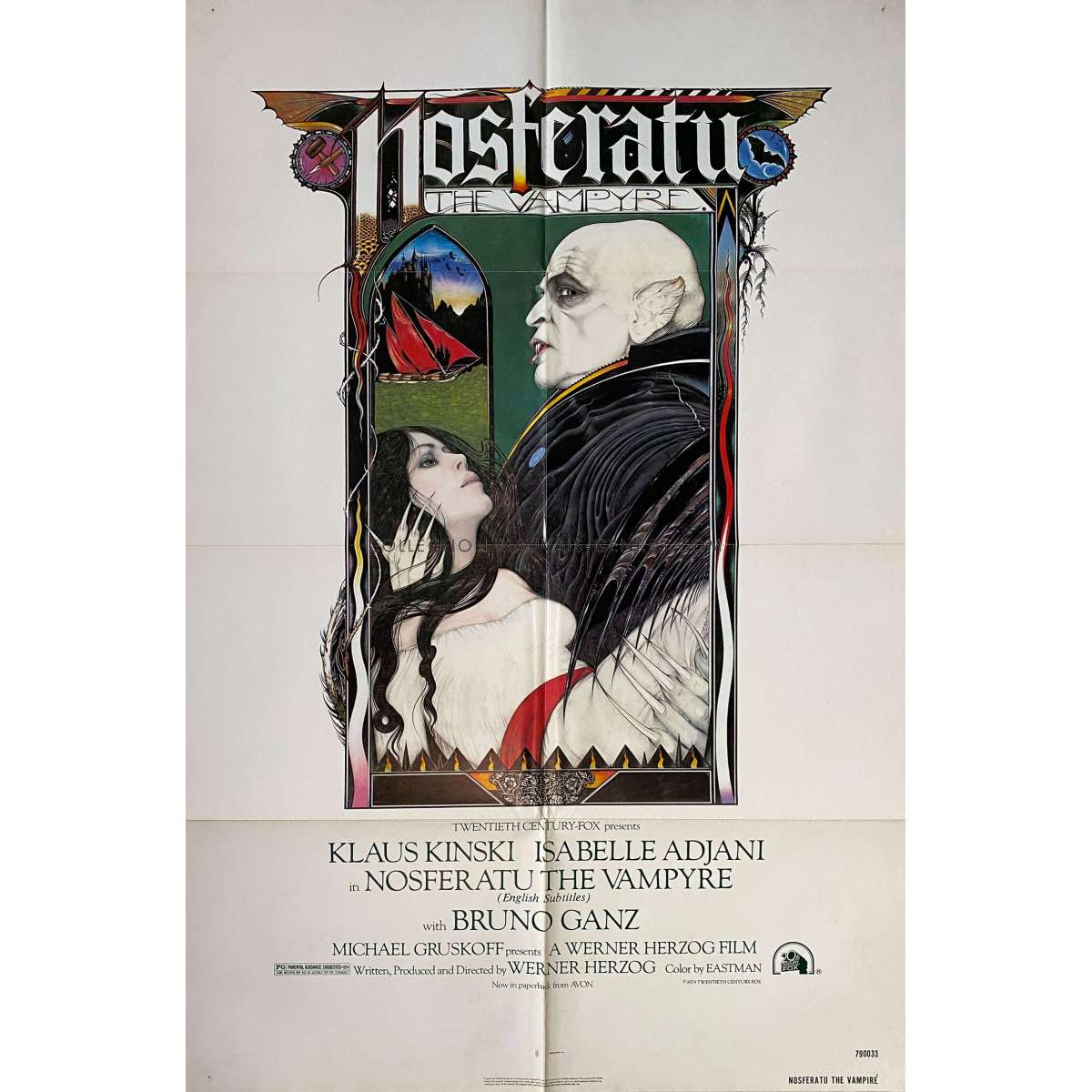 NOSFERATU Movie Poster 27x41 In 1979 USA NOSFERATU Movie Poster 27x41 In 1979 USA