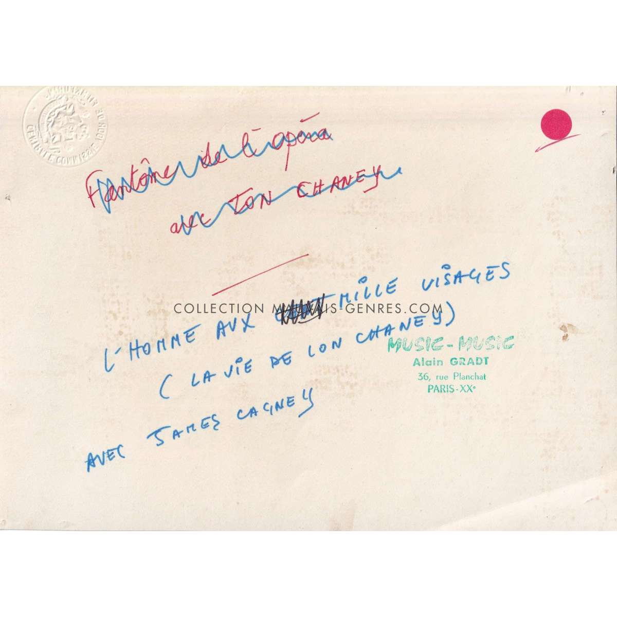 MAN OF A THOUSAND FACES Movie Still (8x10 in. - 1957 - USA)