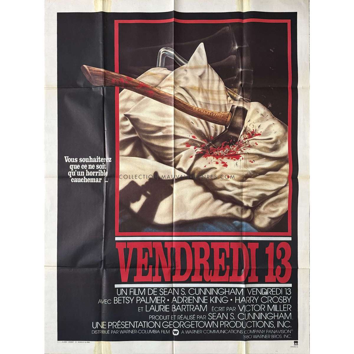 Friday THE 13TH Movie Poster (47x63 in. - 1980 - France)