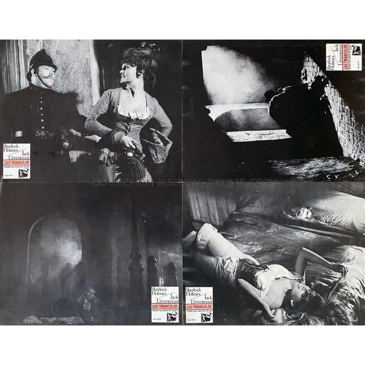 JACK THE RIPPER Lobby Cards (9x12 in. - 1976 - France) x4