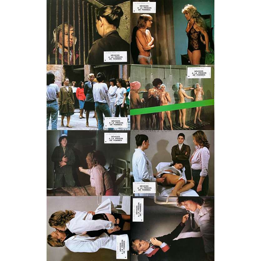 HELL PENITENCIARY Lobby Cards (9x12 in. - 1984 - France) x8