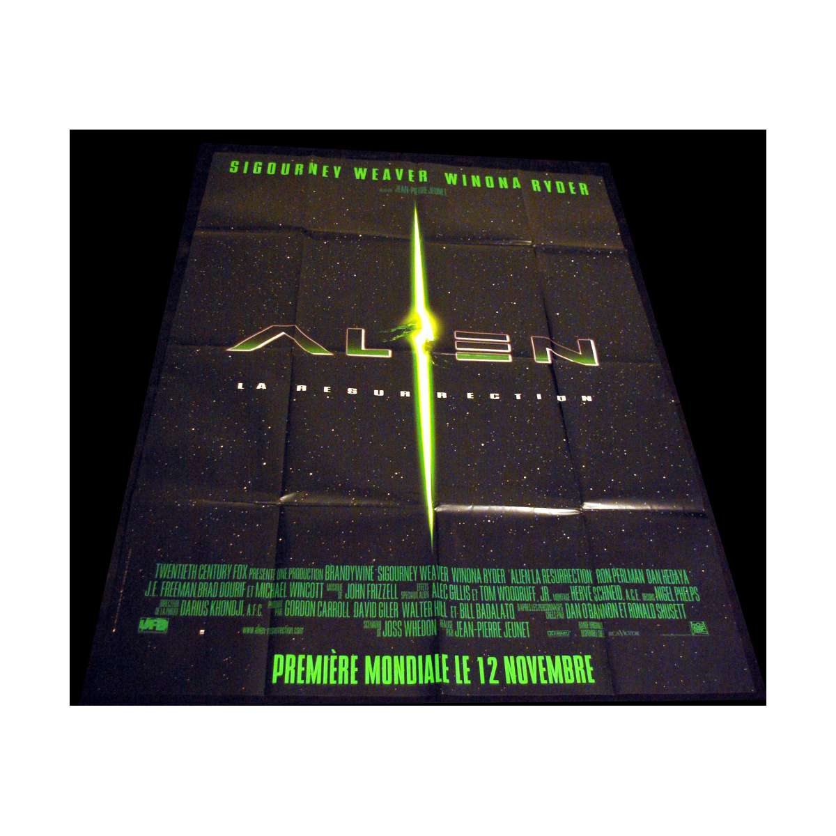 ALIEN IV French Movie Poster 47x63 '97 Sigourney Weaver, Jean-pierre jeunet